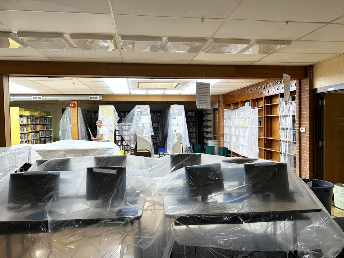 Ross Library temporarily closed due to water damage; book sale still on ...